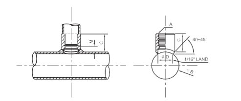 Threaded Welded Outlet|Pipe Nipple |Stainless Steel Nipple |Welded ...