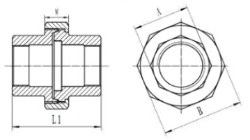 Stainless Steel Screwed Union Conical FF|pipe fittings|stainless steel ...
