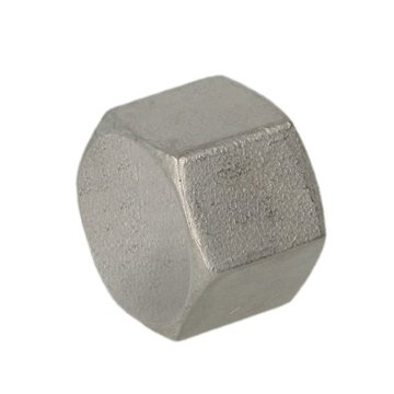 Stainless Steel Screwed Hexagon Cap|stainless steel pipe fittings