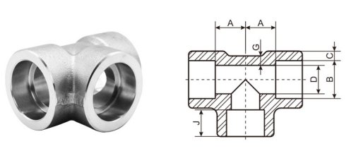 Socket Weld Tee |Stainless Steel Socket Weld Tee | ASME B16.11 Socket ...