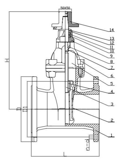 AWWA C509 AWWA C515 Cast iron Gate Valve|Cast iron Gate Valve | AWWA ...