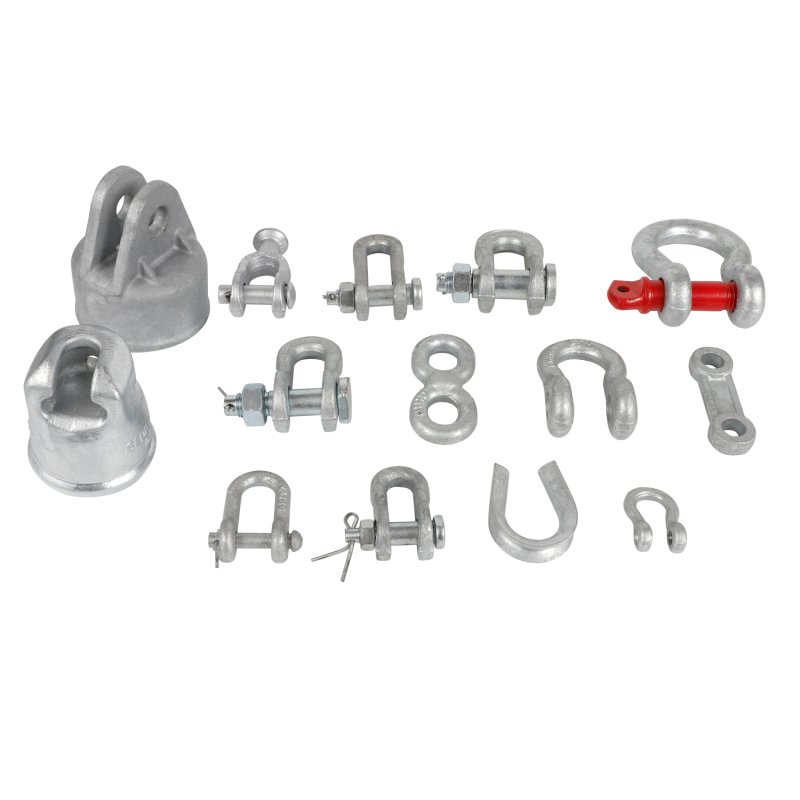 Clevis type suspension insulator caps